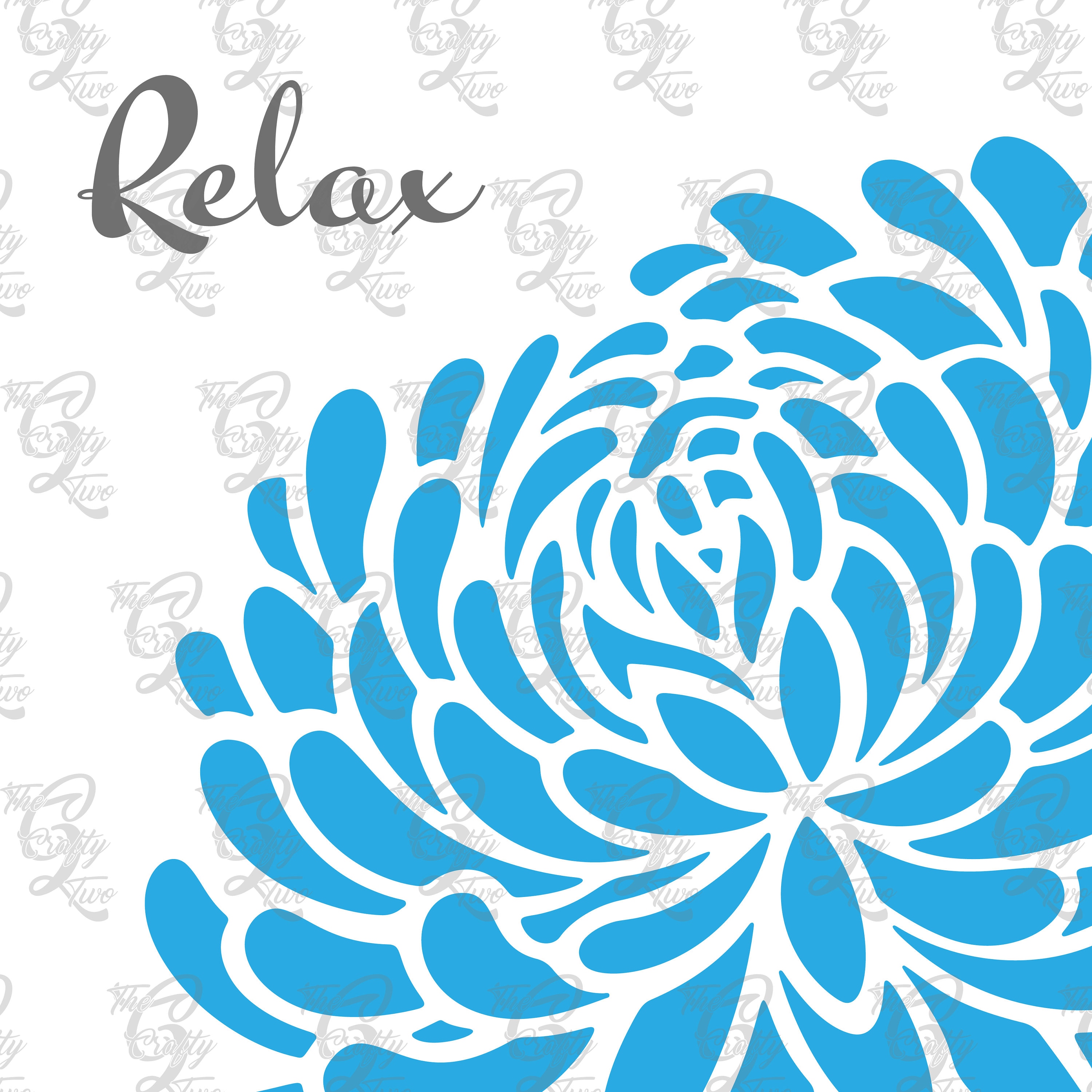 Relax Refresh Renew Digital SVG Files - Etsy