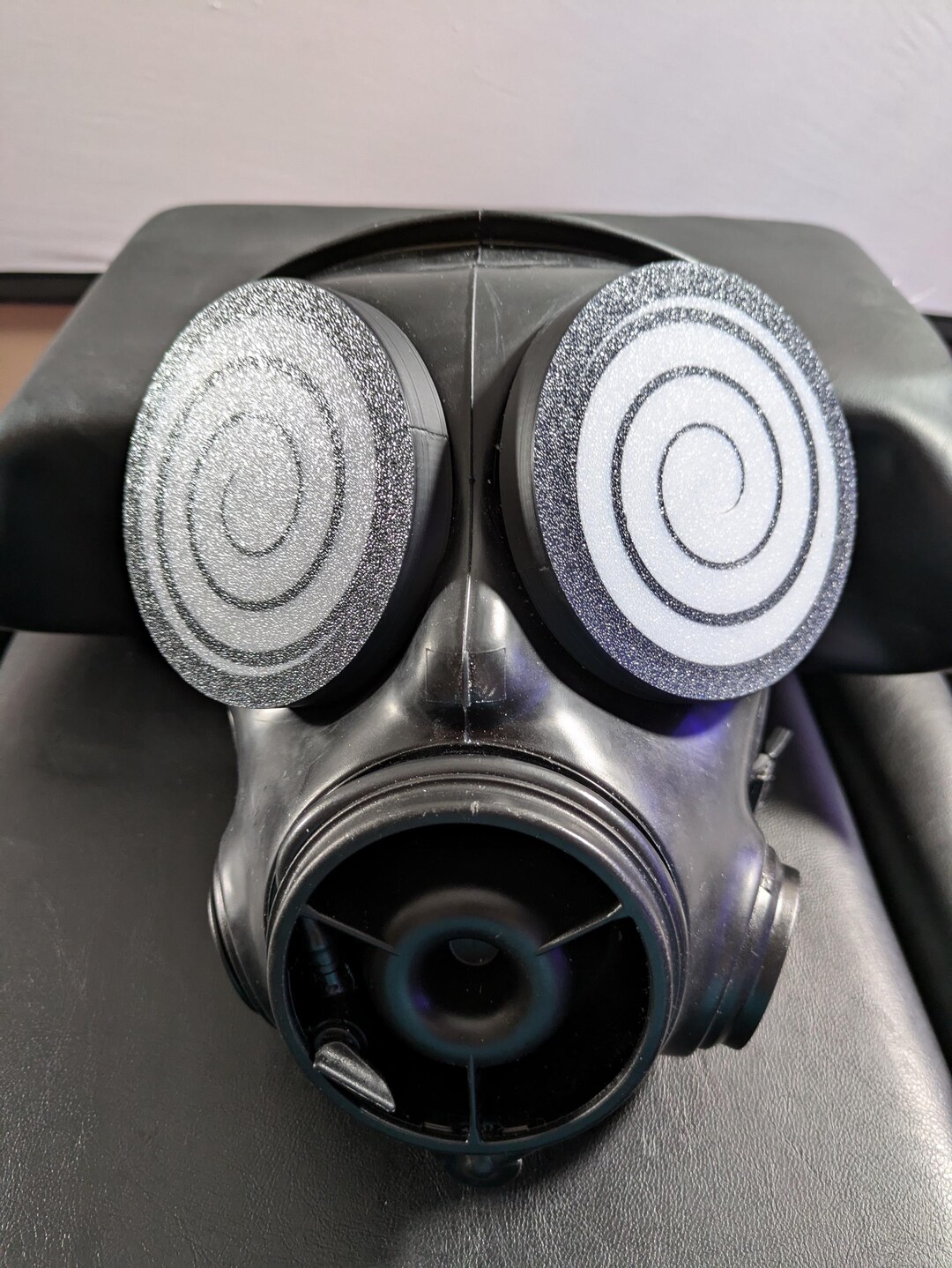 3d-printed Spiral S10 Gasmask Lens Caps - Kink Edition With Blindfold Feature - Etsy