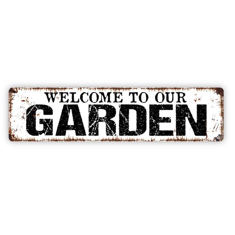 Welcome Garden Sign - Etsy