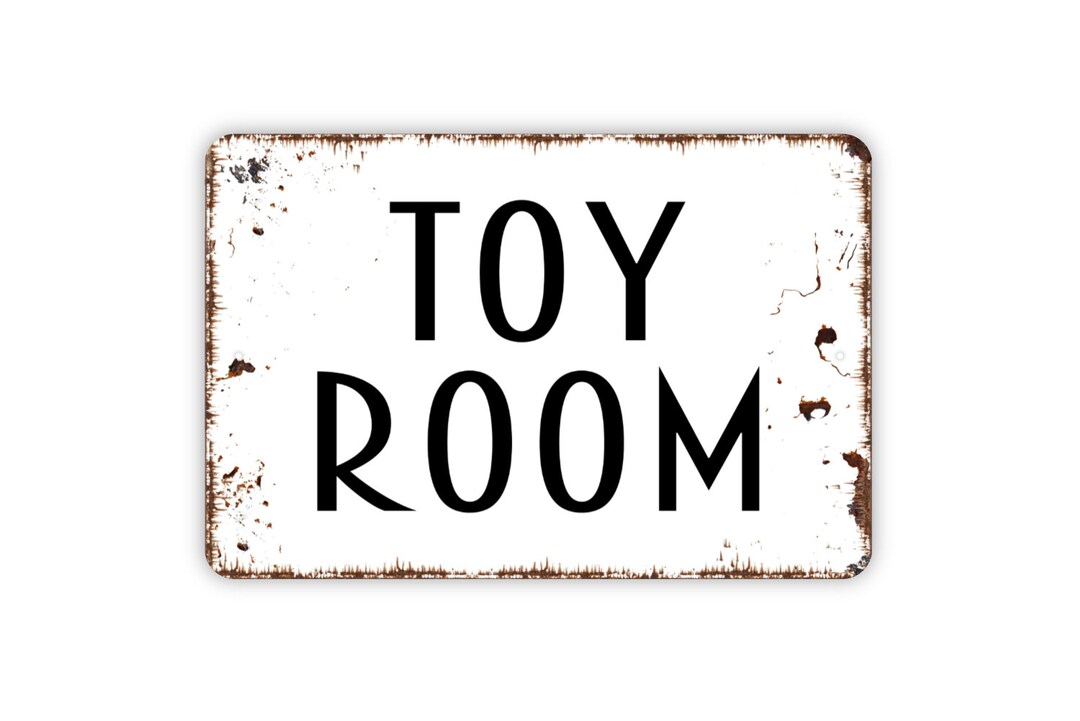 Toy Room Sign, Metal Sign, Farmhouse Contemporary Modern Wall Metal ...