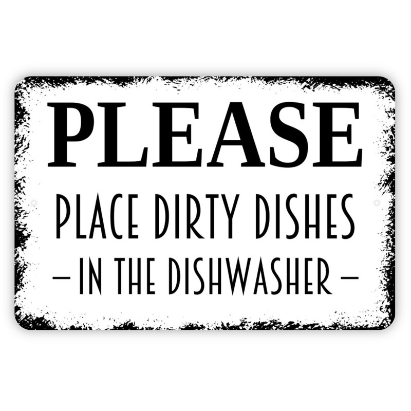 Wash Dishes Sign - Etsy