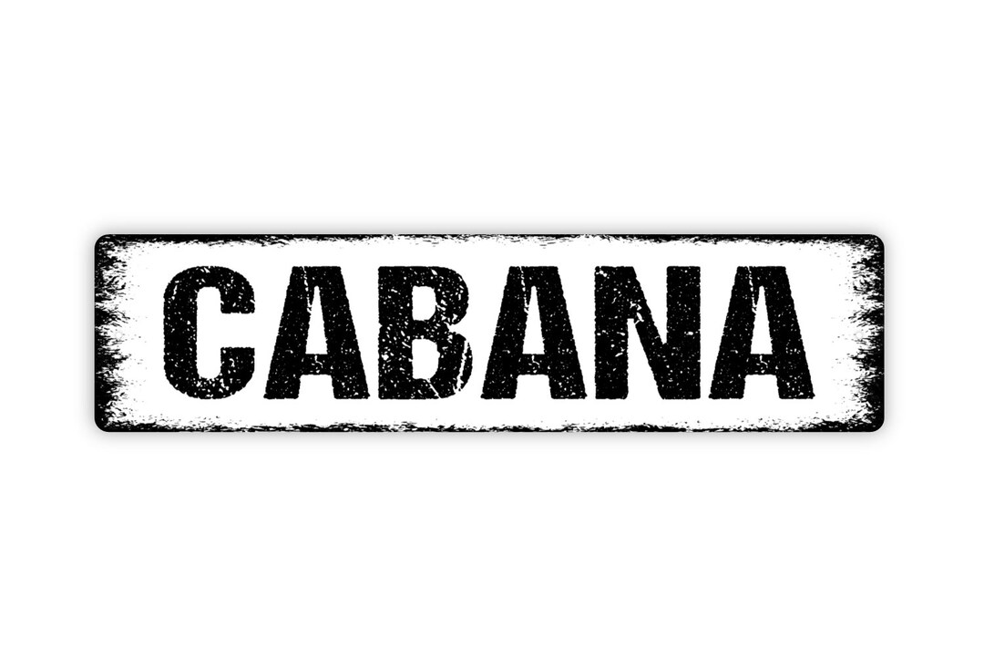 Cabana Sign Swimming Pool Backyard Paradise Beach Rustic - Etsy