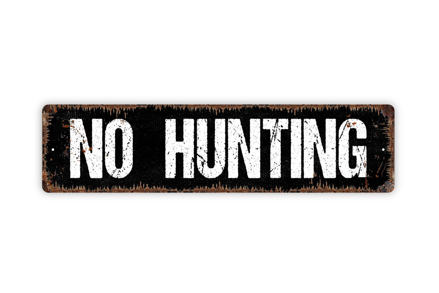Rustic No Hunting Signs