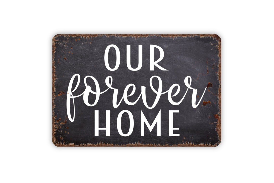 Our Forever Home Sign Custom Wall Art Metal Sign Farmhouse | Etsy