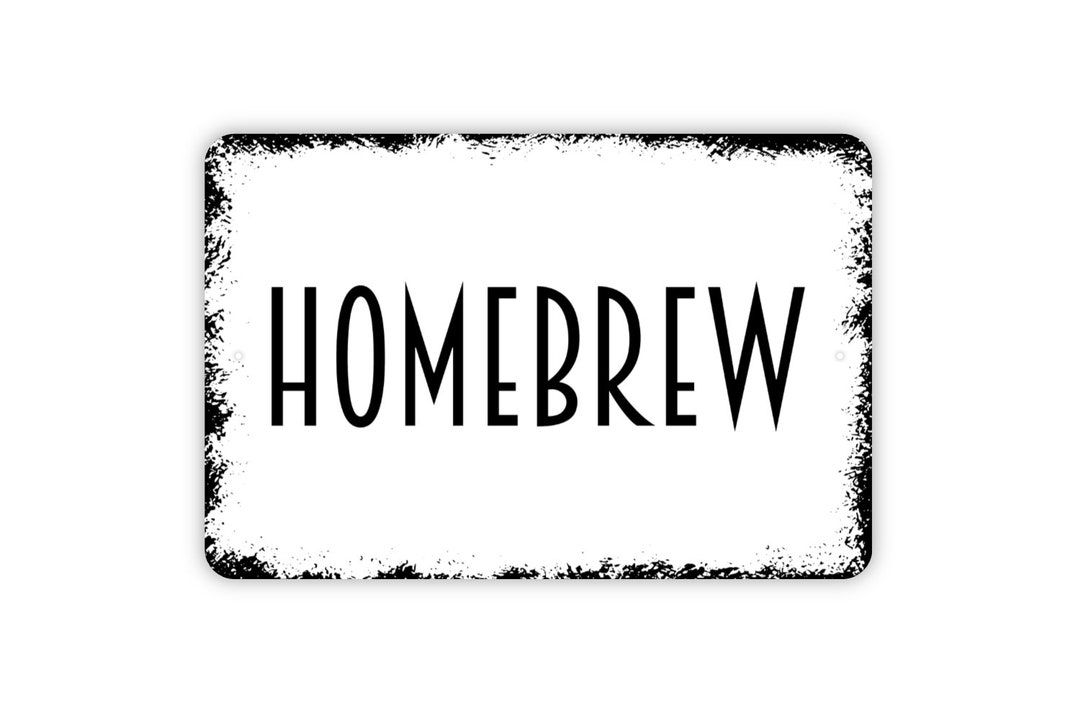 Homebrew Sign - Coffee Brewery Metal Wall Art Indoor or Outdoor - Etsy