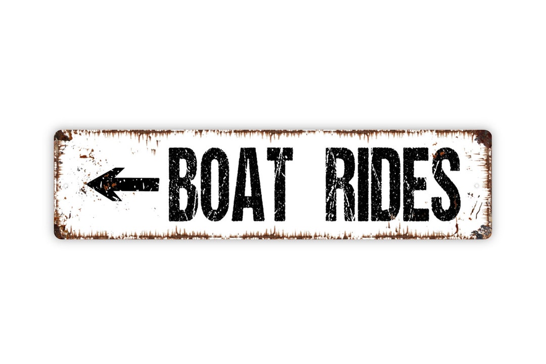 Boat Rides With Arrow Metal Sign Farmhouse Contemporary - Etsy