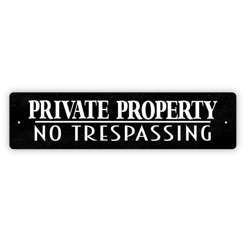 No Trespassing Sign - Etsy