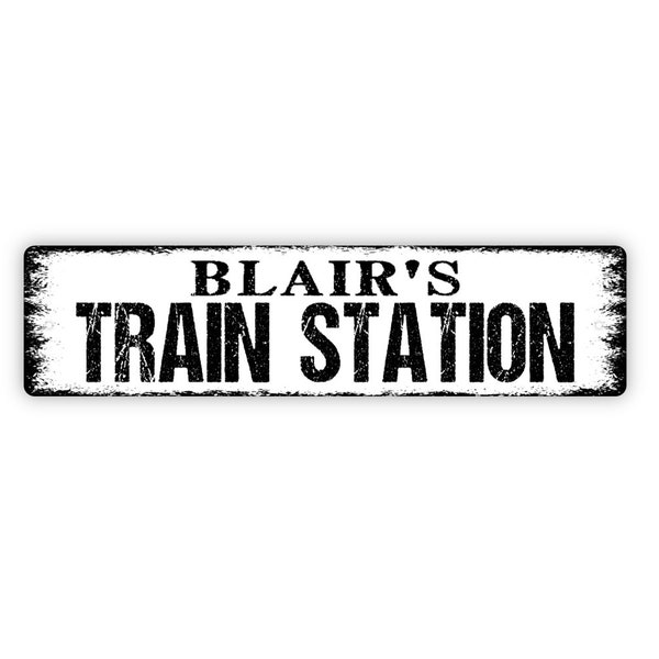 Train Station Sign - Etsy