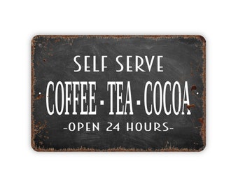 Self Serve Coffee Sign - Etsy