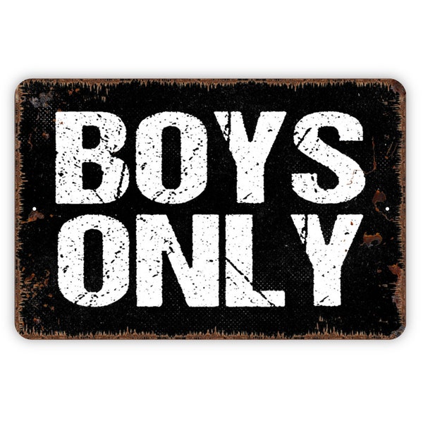 Boys Only Sign Outdoor - Etsy