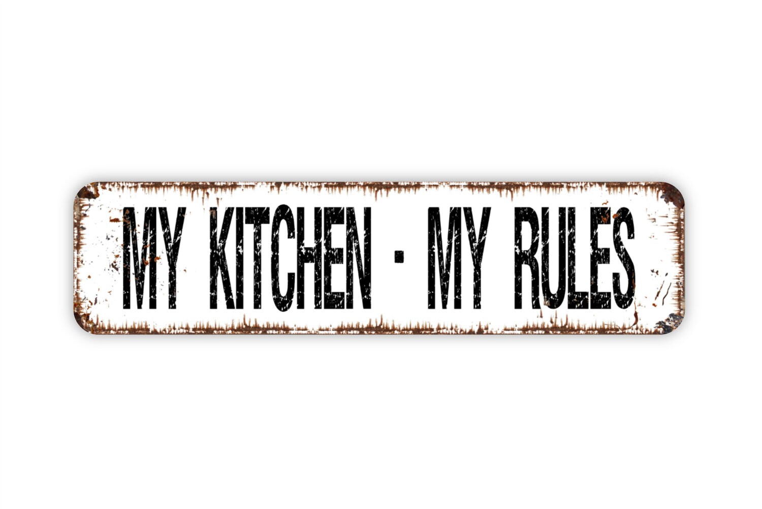 My Kitchen My Rules Sign Kitchen Farmhouse Bed and Breakfast | Etsy