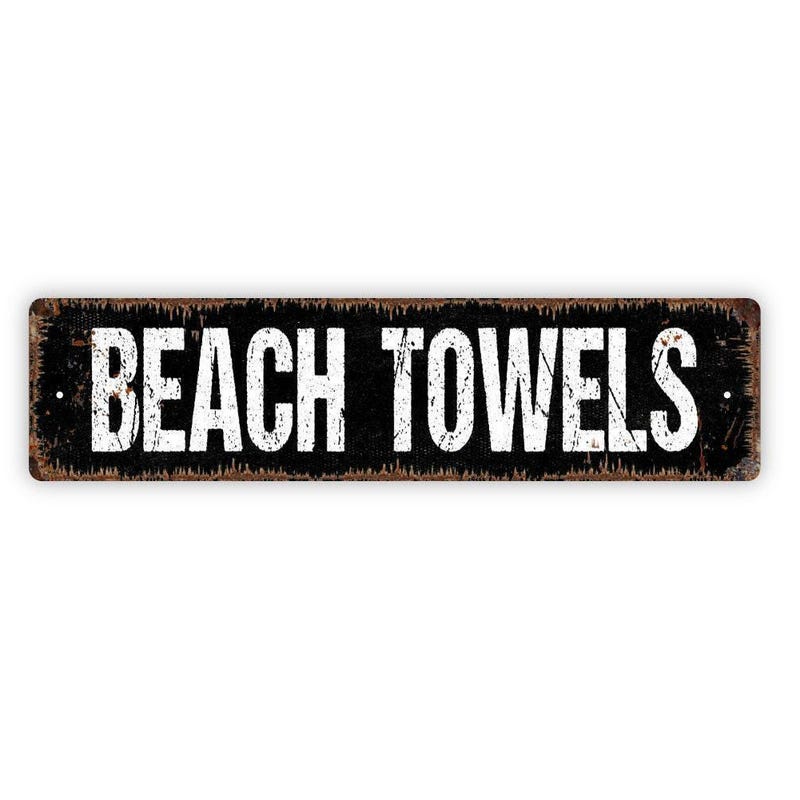 Weathered Beach Sign - Etsy