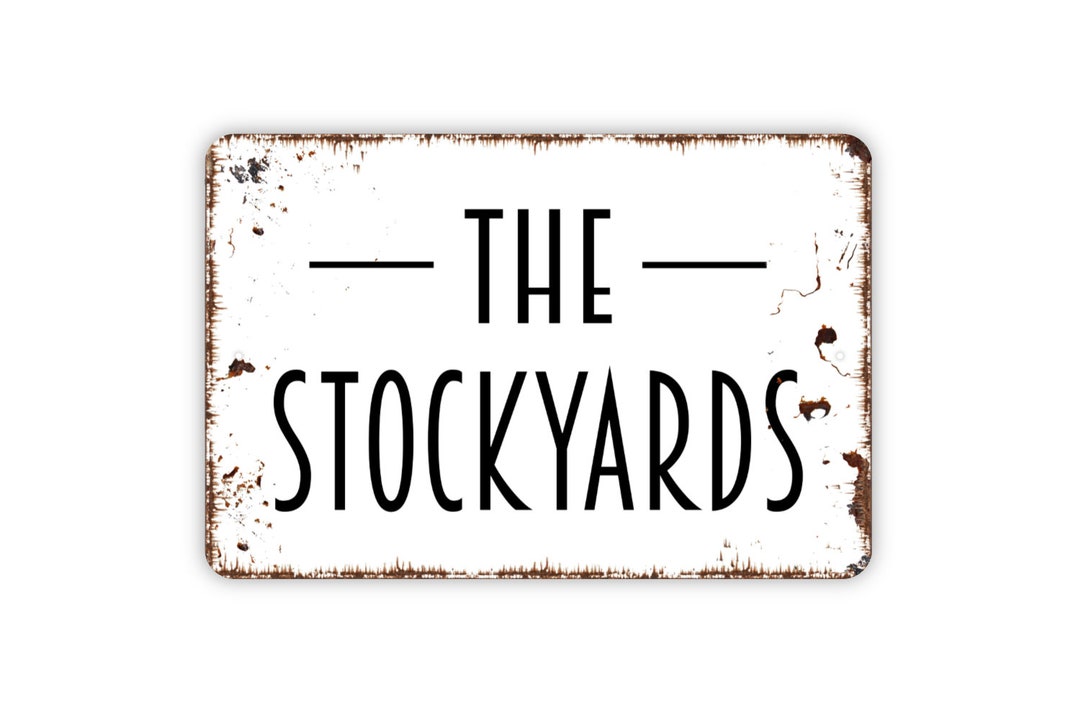 The Stockyards Sign, Metal Sign, Farmhouse Contemporary Modern Wall ...