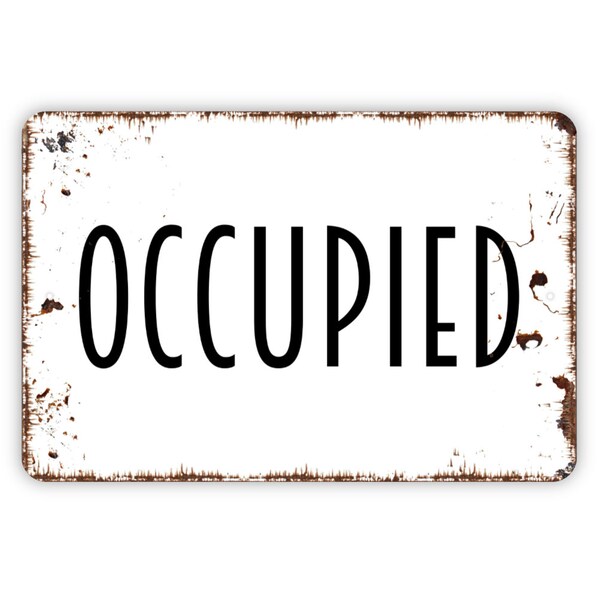 Occupied Office Door Sign - Etsy