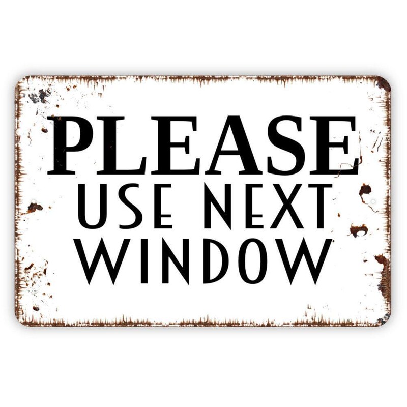Next Window Please Sign - Etsy
