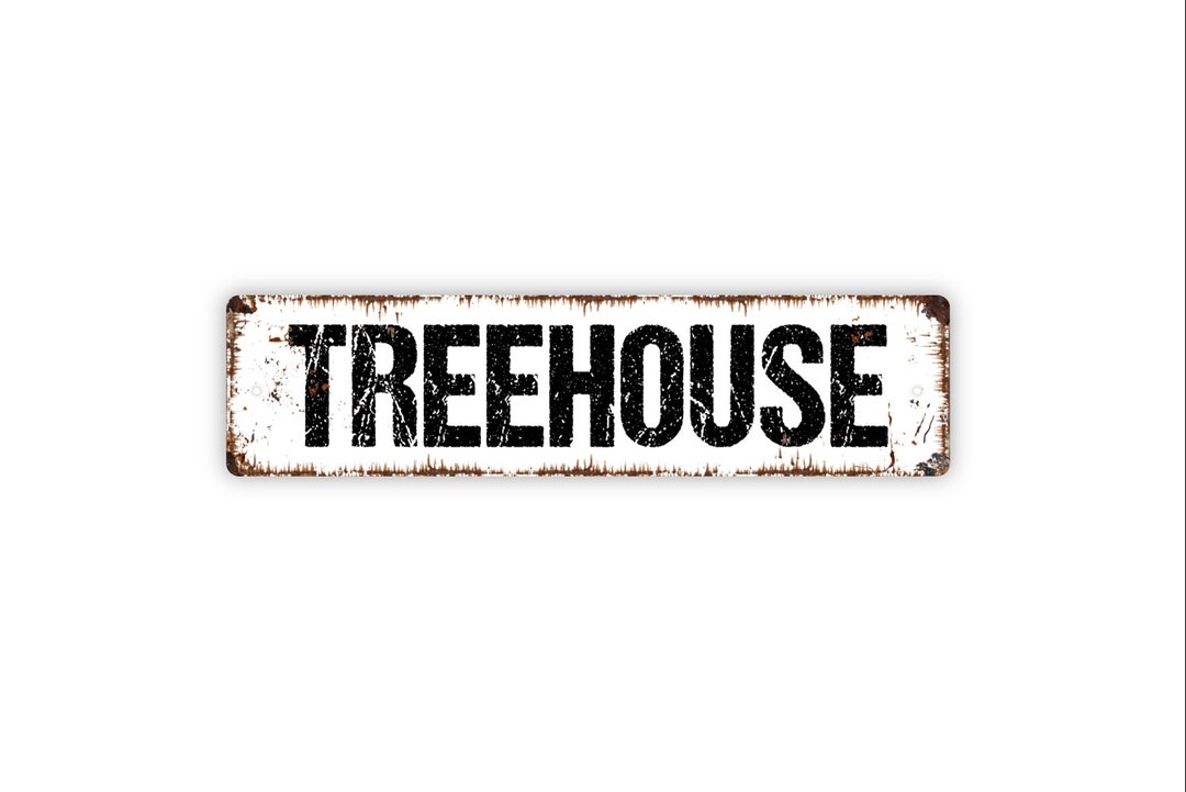 Treehouse Sign - Clubhouse Fort Backyard Child Children Play Kids ...