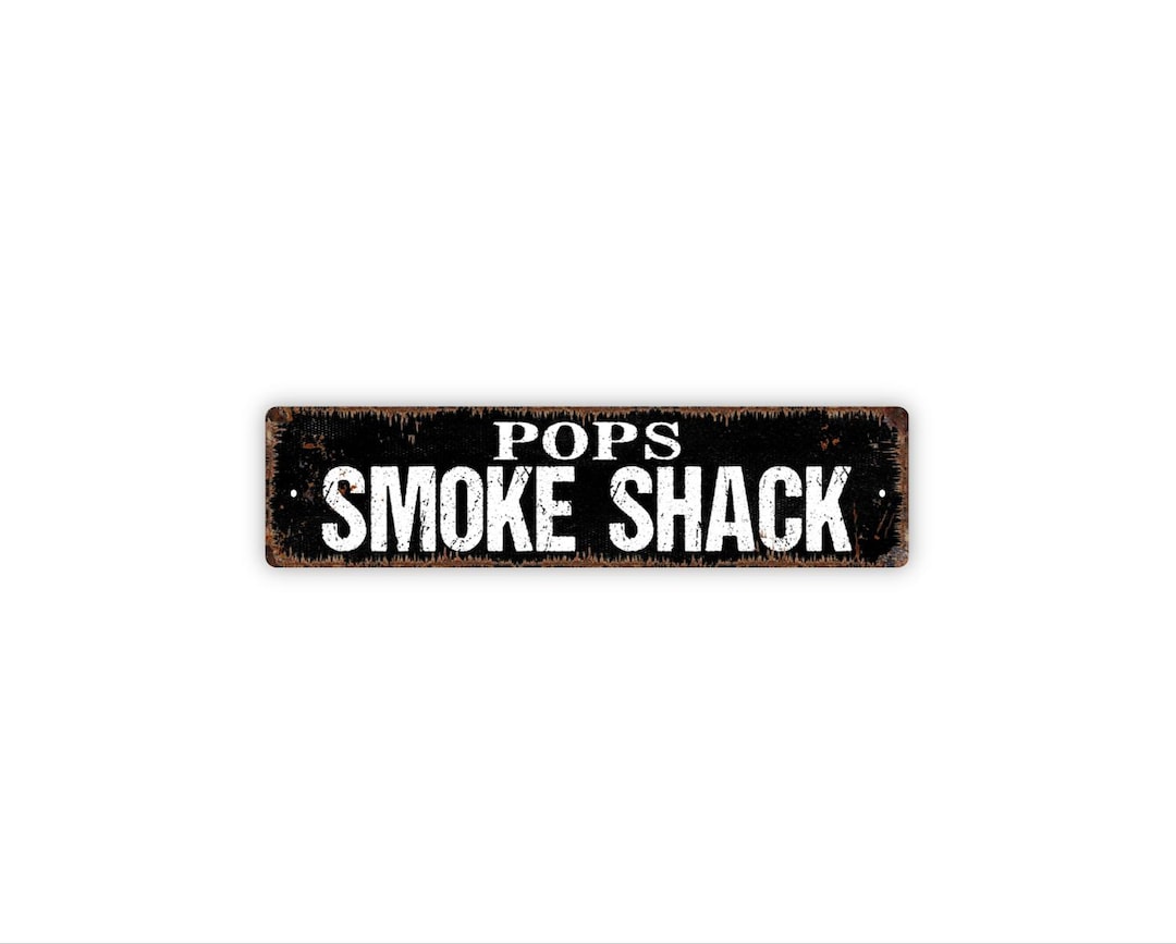 Personalized Smoke Shack Sign | Custom Name Wall Art | BBQ Grill Shed ...