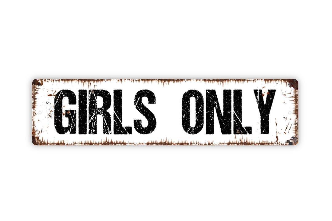 Girls Only Sign Bedroom Clubhouse Play Room Rustic Street - Etsy