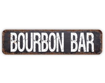 Metal Bourbon Sign | Etsy