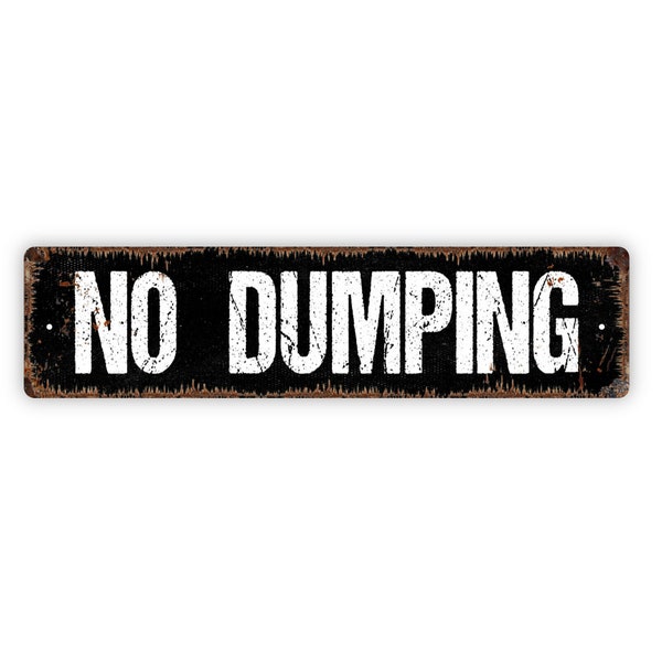 No Dumping Sign - Etsy
