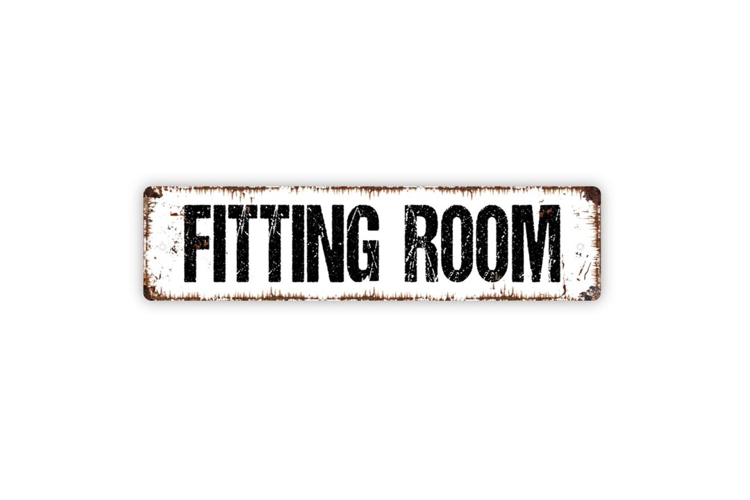 Fitting Room Sign - Dressing Room Try on Boutique Store Theater Theatre ...