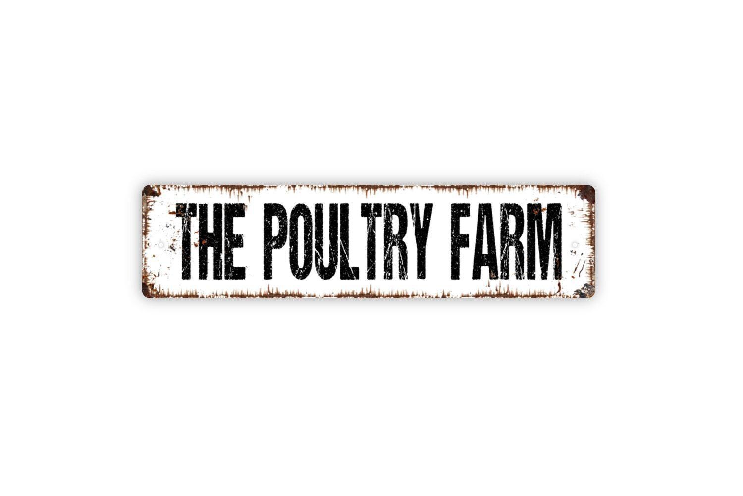 The Poultry Farm Sign – Chicken Coop Barnyard Wall Decor – Farm Fresh ...