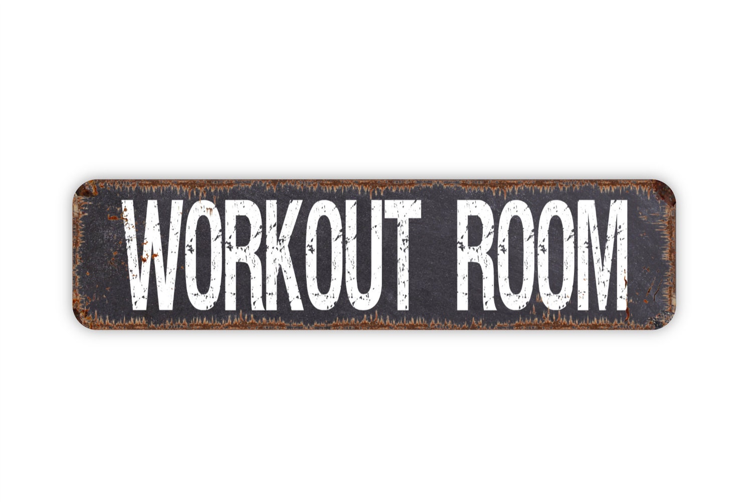 Workout Room Sign Gym Fitness Center Rustic Custom Metal | Etsy