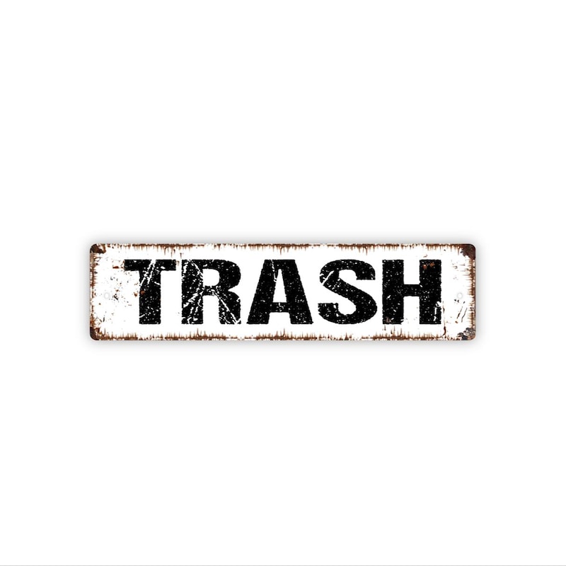 Trash Can Signs - Etsy