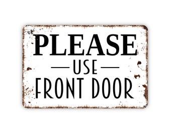Use Front Door Sign - Etsy