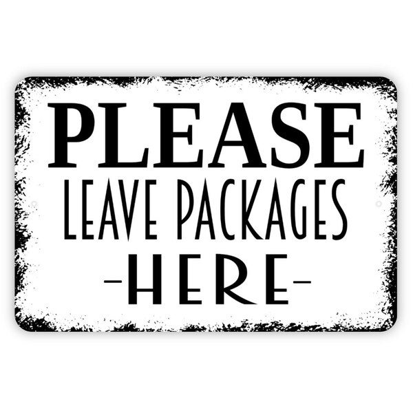 Please Leave Package Here Sign - Etsy