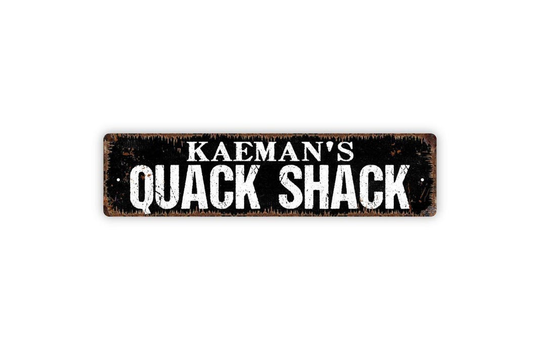 Personalized Quack Shack Sign | Custom Duck Coop, Pond, or Cabin Wall ...