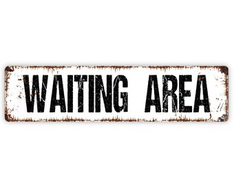 Waiting Area Sign - Etsy