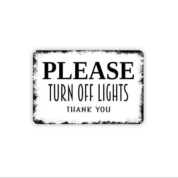 Turn off Lights Sign - Etsy