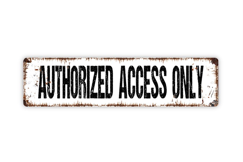 Authorized Access Only Sign Personnel Only Owners Area No - Etsy