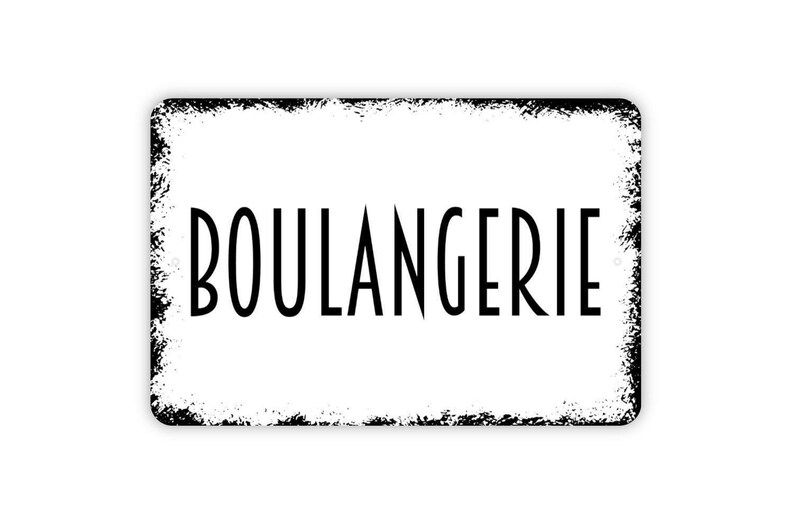 Boulangerie Sign – French Bakery Wall Decor – Rustic Farmhouse Kitchen ...