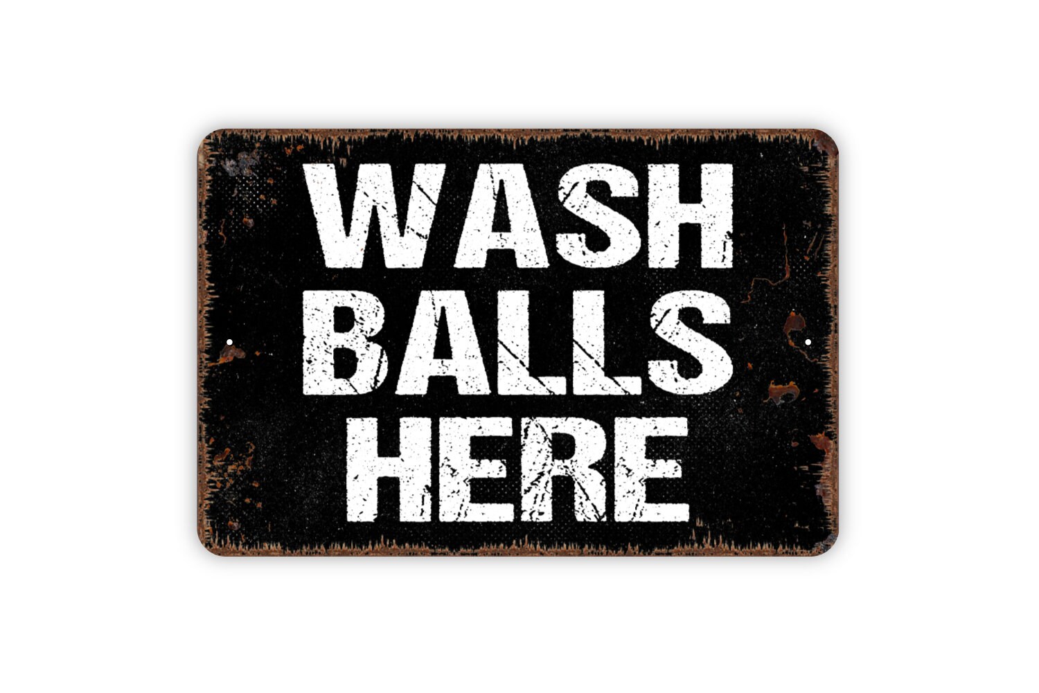 Wash Balls Here Sign Funny Golfing Bathroom Metal Wall Art - Etsy UK