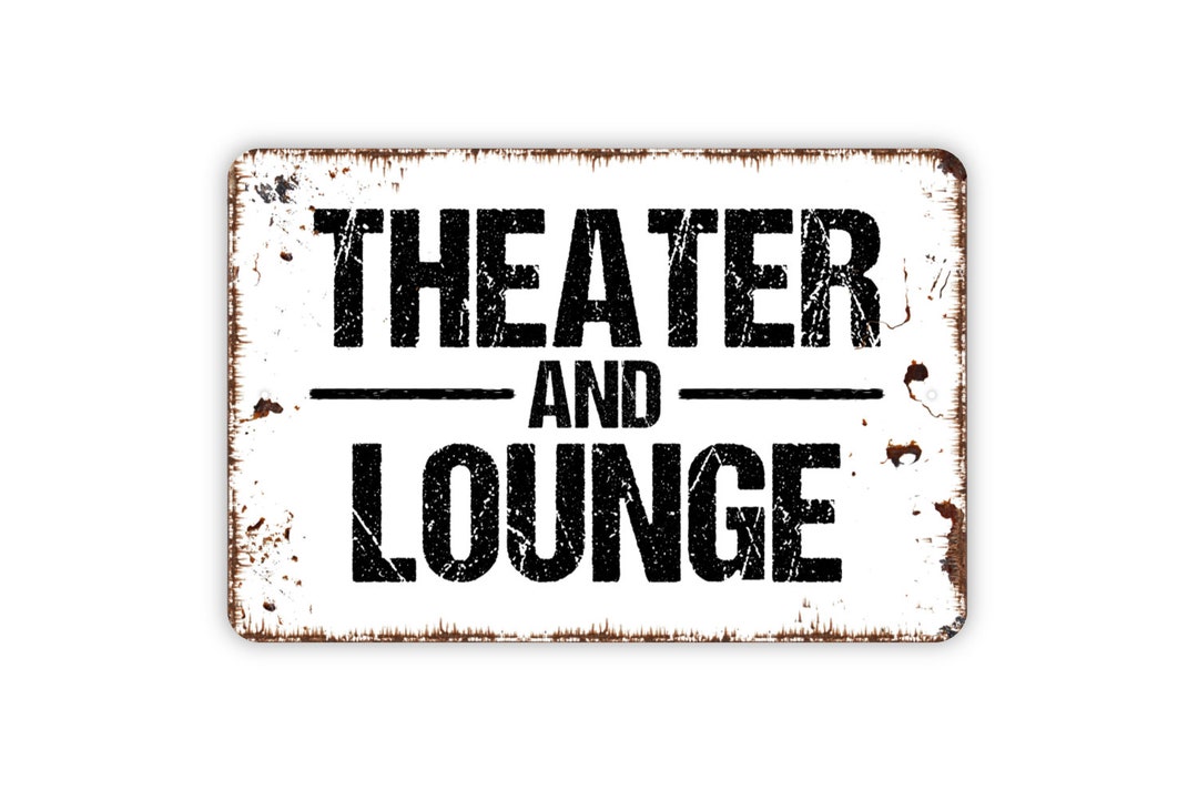 Theater and Lounge Sign - Metal Wall Art - Indoor or Outdoor - Etsy