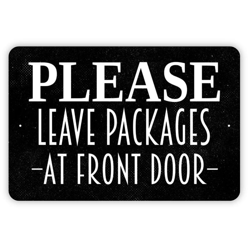 Sign Please Leave All Packages at Front Door - Etsy