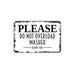 Please Do Not Overload Washer Thank You Sign | Laundry Room Courtesy ...