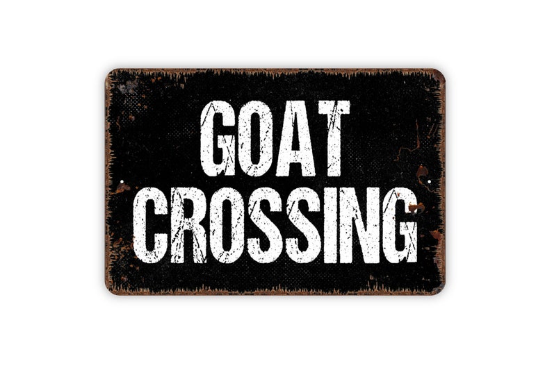 Goat Crossing Sign Farm Farmer Ranch Farmhouse Wall Decor - Etsy