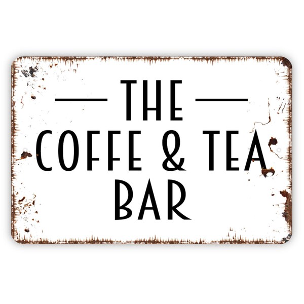 Coffee and Tea Bar Sign - Etsy