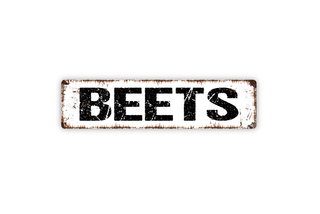 Beets Sign - Garden Marker Produce Farmers Market Rustic Street Metal ...