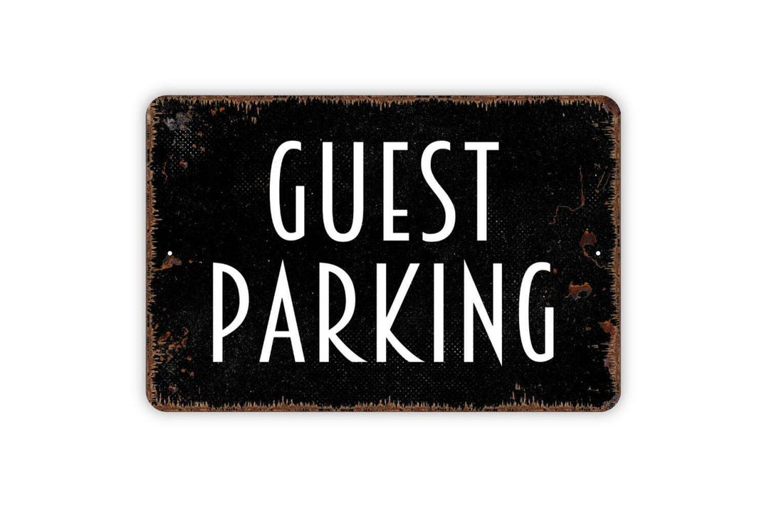 Guest Parking Sign – Reserved Visitor Parking Lot Driveway Garage ...