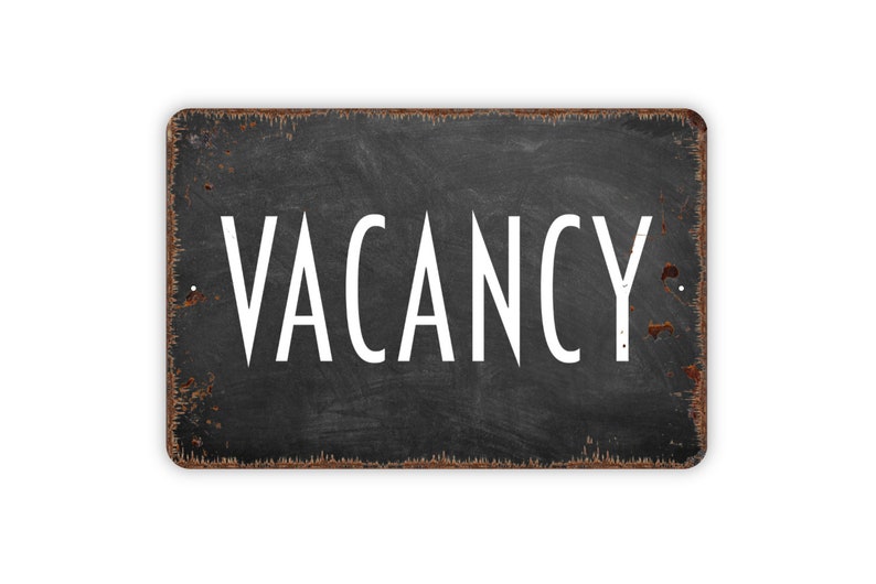 Vacancy Sign Metal Sign Farmhouse Contemporary Modern Wall - Etsy