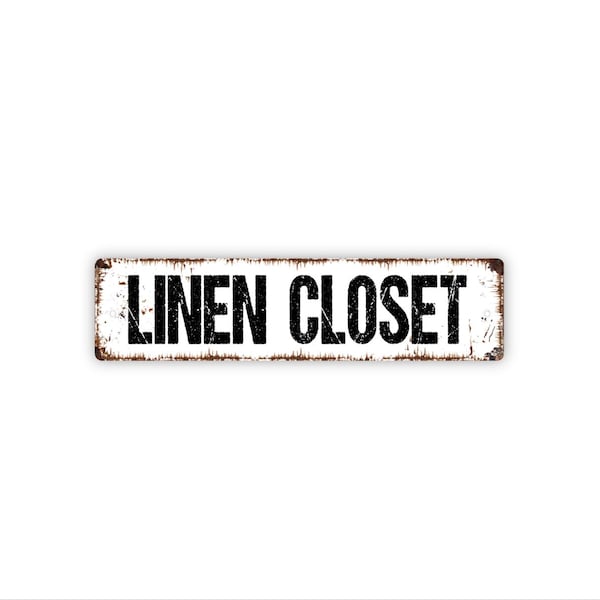 Linen Closet Sign - Etsy