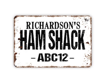 Ham Shack Metal Sign - Etsy