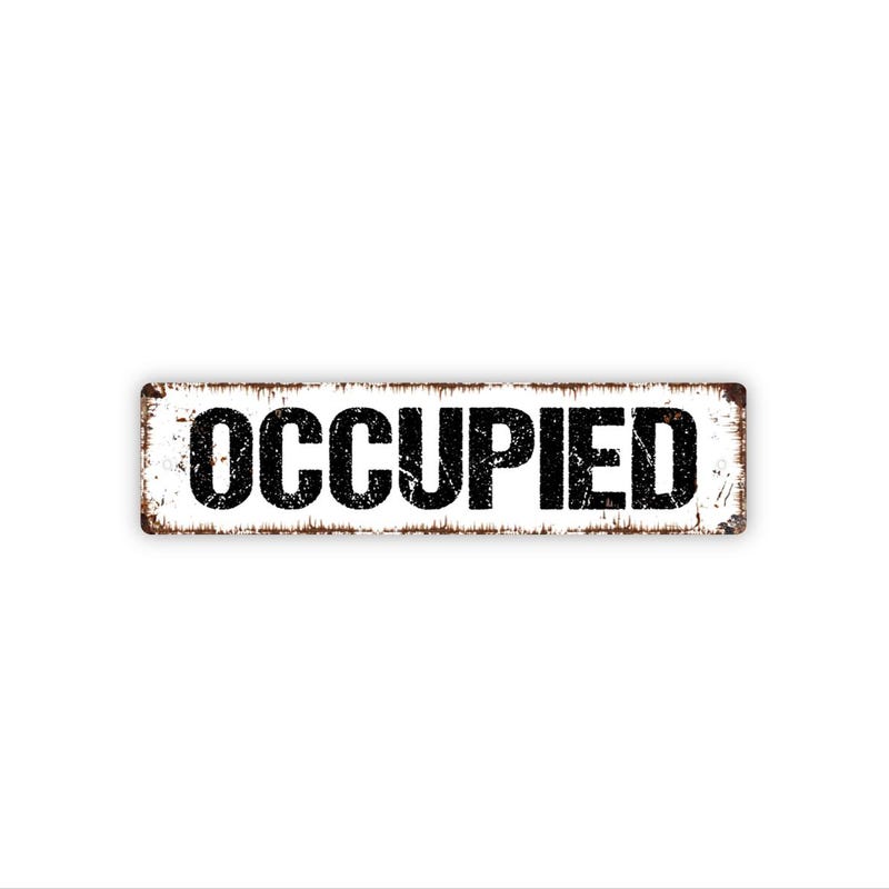 Occupied Office Door Sign - Etsy