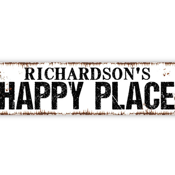 Happy Place Sign - Etsy