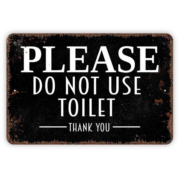 Do Not Use Sign for Toilet - Etsy