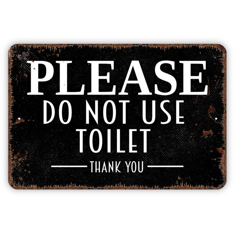 Do Not Use Bathroom Signs - Etsy